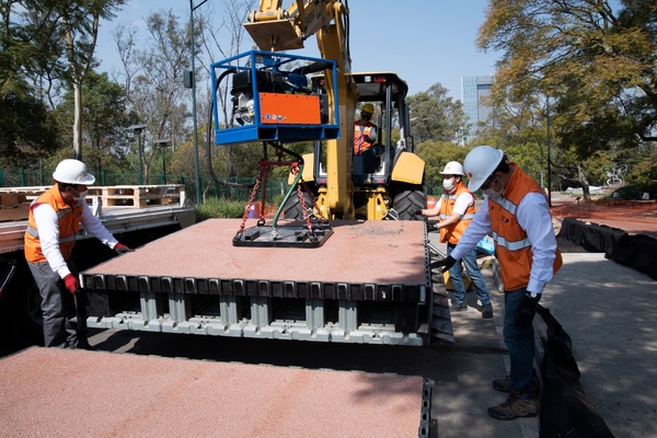 Mexico City pilots climate-adaptive cycle path built from plastic waste ...