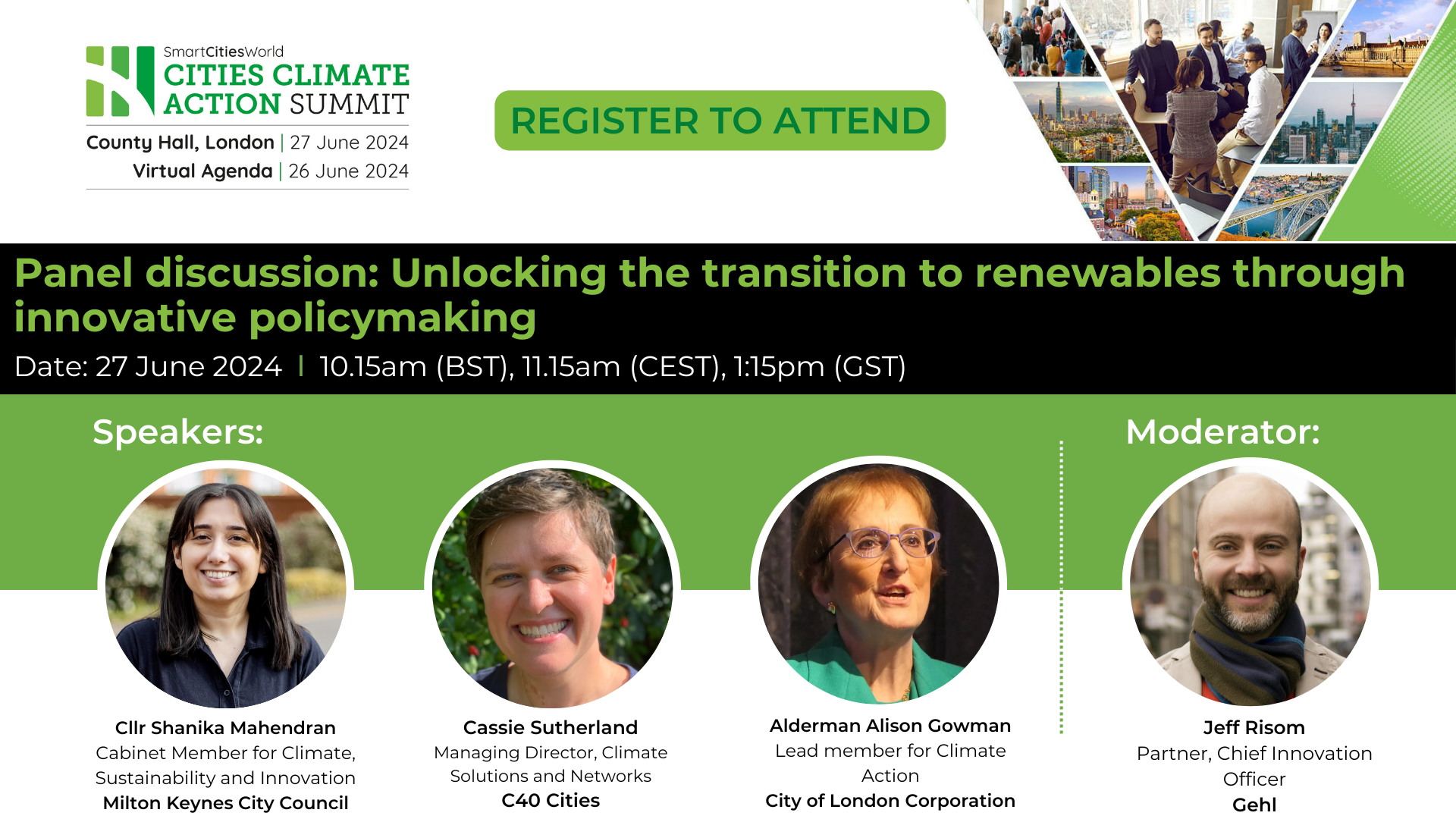 Smart Cities World - 2024 Agenda - Panel discussion: Unlocking new sources of finance for urban ...