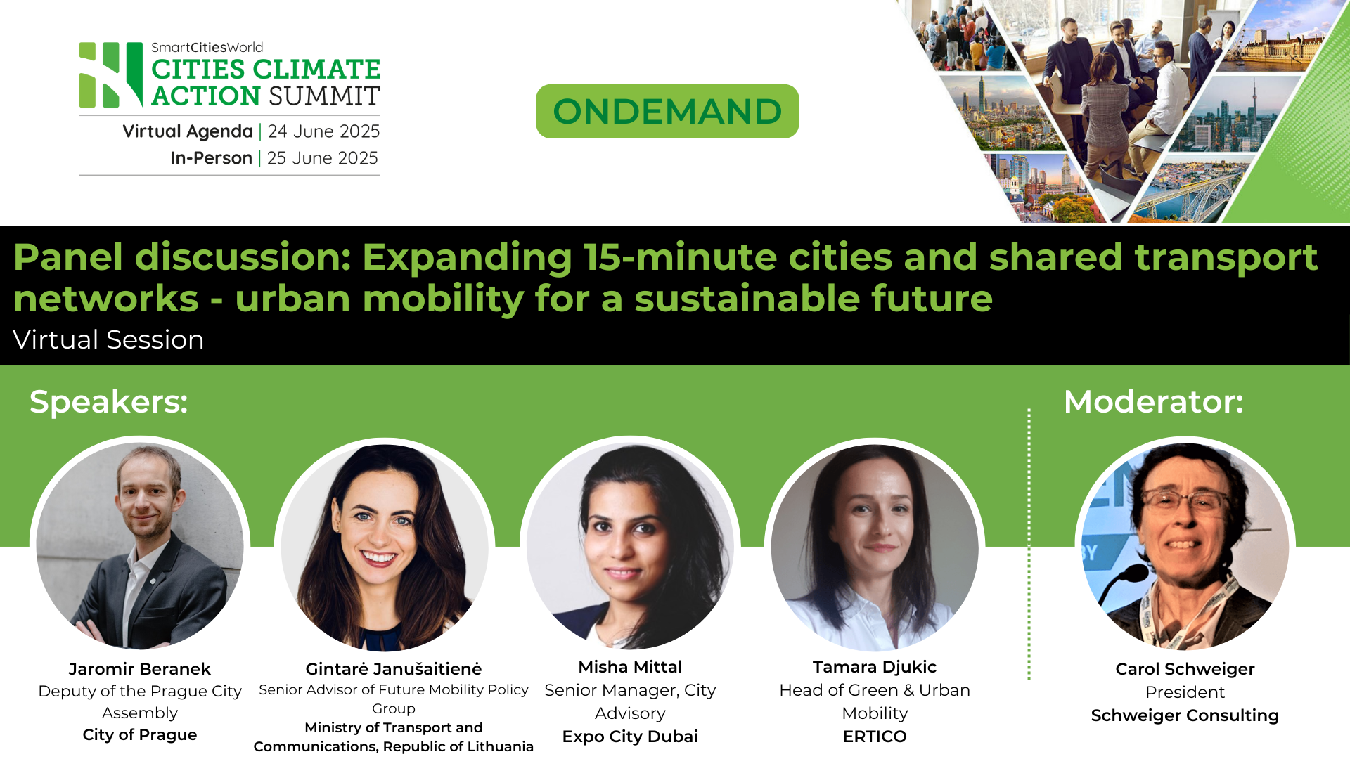 Smart Cities World - Cities Climate Action Summit On-Demand 2025 - OnDemand Panel discussion ...